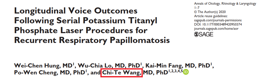 王棨德醫師嗓音治療團隊